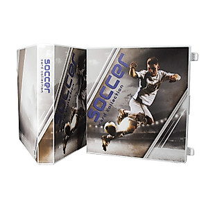 Soccer Card Binder For Trading Cards - Case Comes With 10 Platinum Series Trading Card Pages - Additional Pages Can Be Added - UniKeep Branded Binder is Fully Enclosed to Keep Cards Clean and Secure