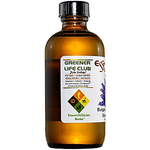 Bulgarian Lavender Essential Oil - 4 oz - GC/MS Tested - Skin Safe - Supplied in 4 oz. Amber Glass Bottle with Black Phenolic Cone Lined and Safety Sealed Cap