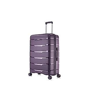 Rockland Pasadena Hardside Spinner Wheel Luggage, Purple, 19", 23", 27"