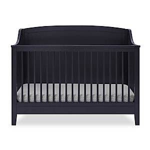 Delta Children Campbell 6-in-1 Convertible Crib - Greenguard Gold Certified, Midnight Grey