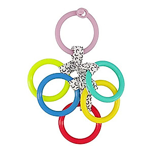 Infantino Link & Go Activity Pals - Unicorn, Narwhal and Dragon Linking Toys, Clacker Rings, Sensory Exploration, Fine Motor Skills, Attachable and Linkable, Easy to Hold for Babies & Toddlers, 0M+