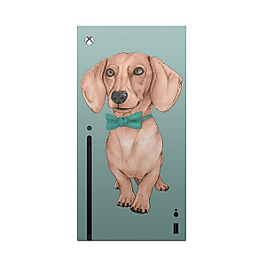 Head Case Designs Officially Licensed Barruf Dachshund, The Wiener Art Mix Matte Vinyl Sticker Gaming Skin Case Cover Compatible with Xbox Series X Console