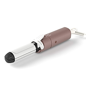 VAV Mini Travel 2 in 1 Hair Iron, Hair Straightener& Curler 2 Way 1 Inch Flat Iron, Portable Dual Voltage Hair Styling Tools