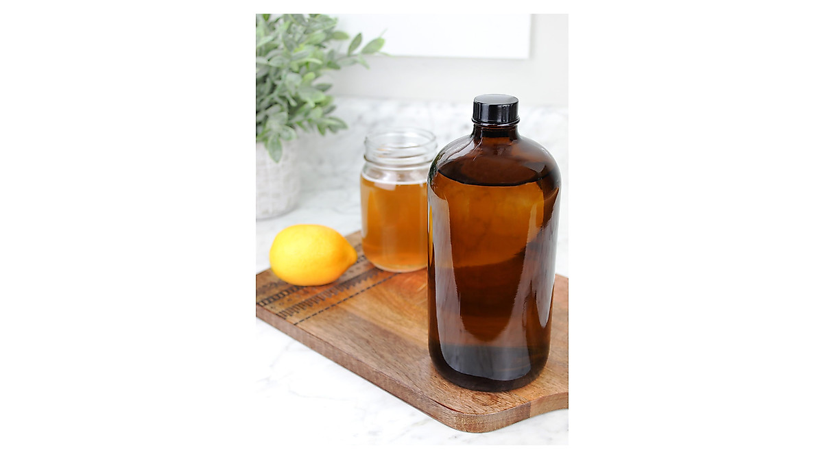 32oz Amber Kombucha Growler Bottles - 4-Pack for Brewing