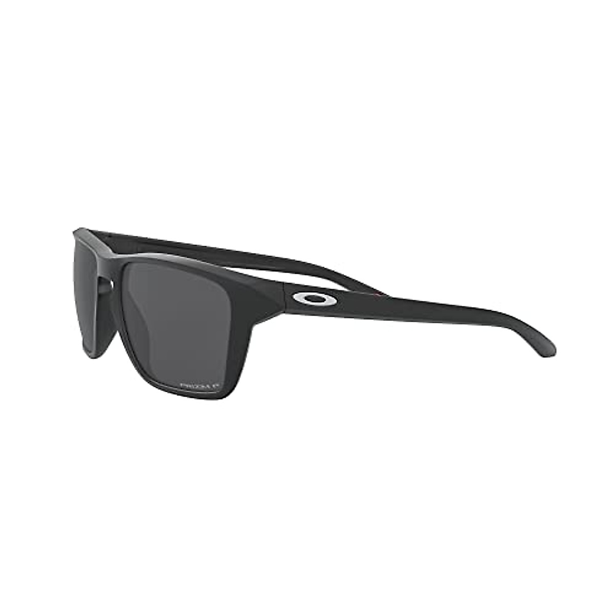 Oakley Men's OO9448 Sylas Rectangular Sunglasses, Matte Black/Prizm Black Polarized, 57 mm