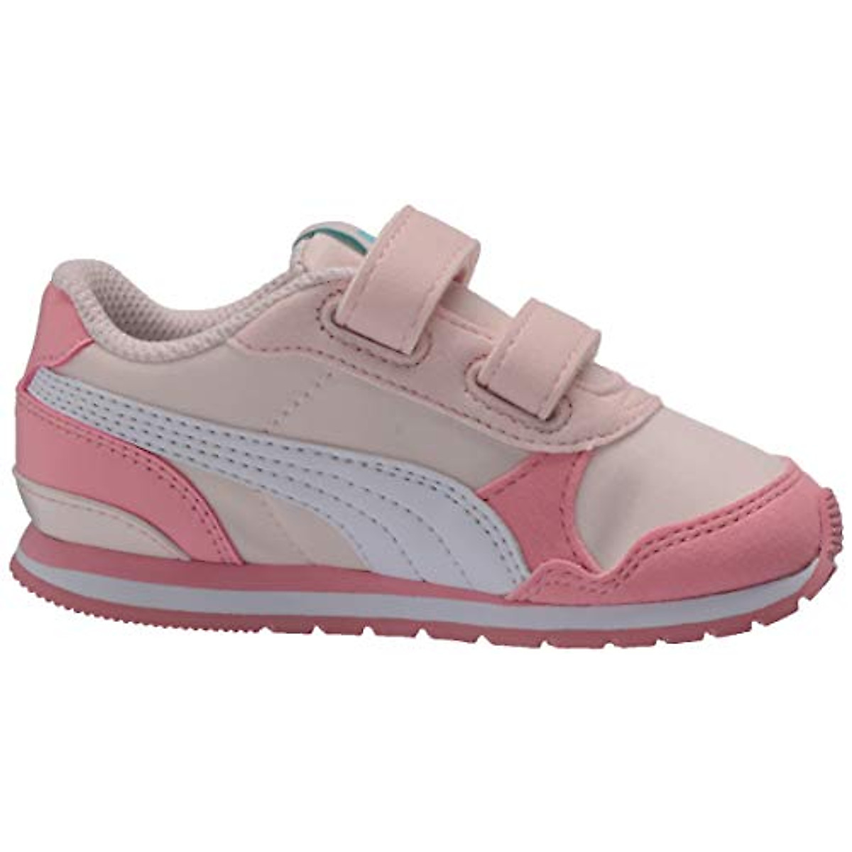 PUMA girls St Runner 2 Hook and Loop Sneaker, Rosewater-peony-puma White, 10 Toddler US