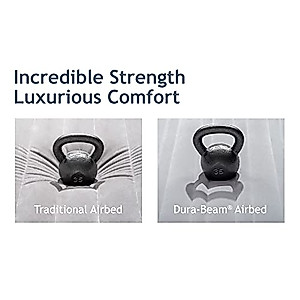 Intex Dura-Beam Deluxe 18 Inch Queen-Sized Air Mattress Comforting Bed with Built-in Electric Pump and Ultra Plush Supportive Headboard