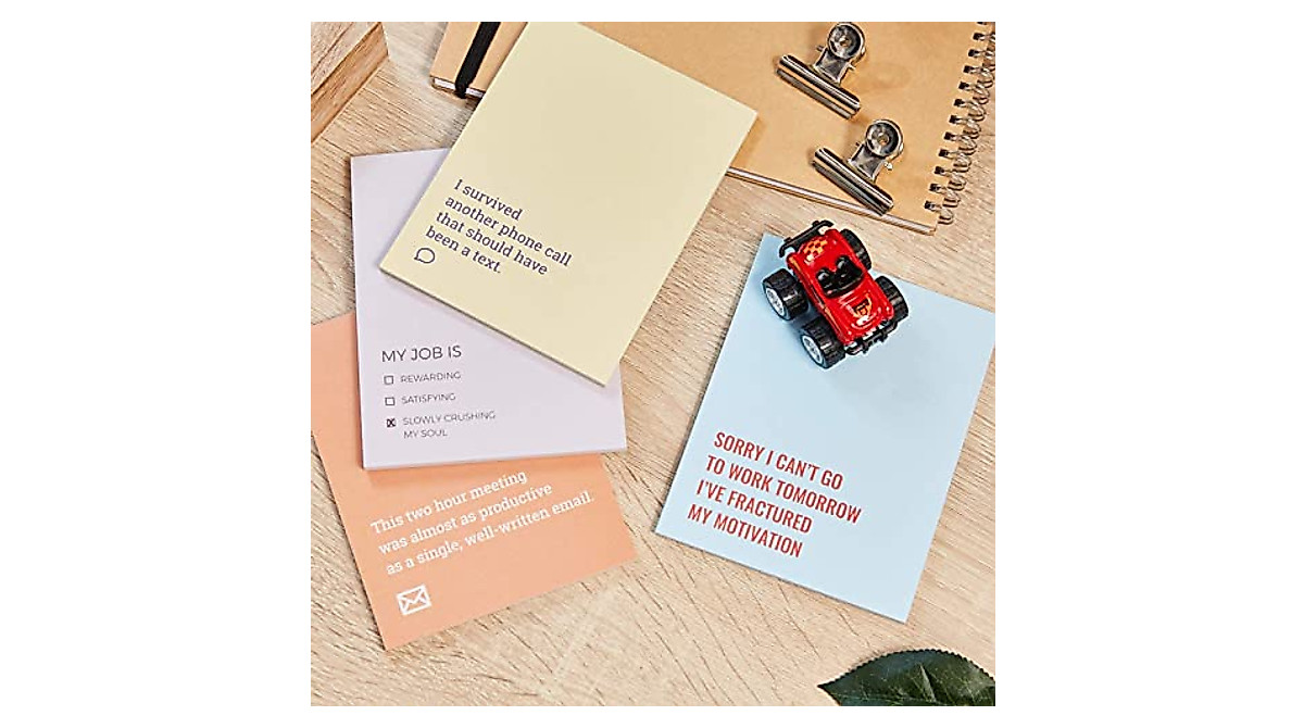 Juvale 8 Pack Sarcastic Notepads for Office Humor
