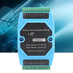 Temperature Data Loggers, Moubus Temperature Data Acquisition Module Compatible with 4-Channel PT100 and 4 Ktype Thermocouple for Industry
