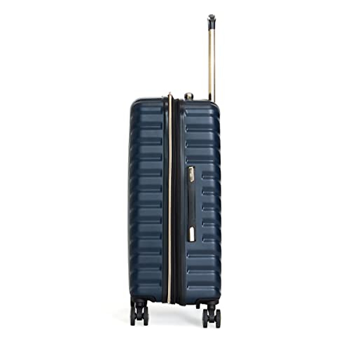 Kenneth Cole REACTION Madison Square Lightweight Hardside Chevron Expandable Spinner Luggage, Navy, 24-Inch Checked