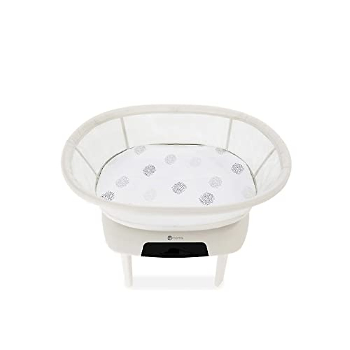 4moms mamaRoo sleep Bassinet Sheets, For Baby Bassinets and Furniture, Machine Washable and 100% Cotton, White