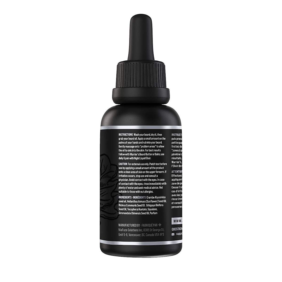 The Beard Struggle - Day Liquid Tonic Beard Oil - Silver Collection (Viking Storm) - Beard Oil for Men - Moisturize, Softens Hair, Reduces Itch - Day Time Beard Growth Oil (1 Fl oz)