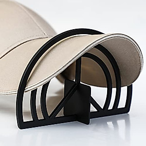 TOOVREN 4-Pack Hat Brim Bender Hat Curving Band Hat Shaper with Two Curve Options No Steaming Required Convinent for All Types of Hats(Black)