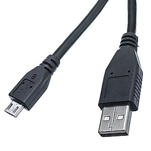 CableWholesale Micro USB 2.0 Cable, Black, Type A Male/Micro-B Male, A Male to Micro B High Speed USB Cable, 10 ft