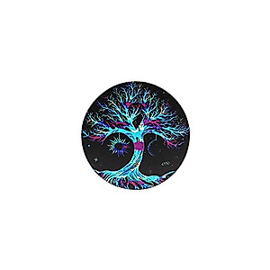 Large Grinder, 2.5 inch Tree of Life Sun Moon Galaxy Grinder- Herb Grinder, (Blue Tree)