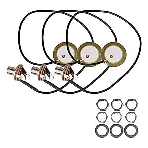 BQLZR 0.25inch Output Jack Guitar Pickup Piezo Transducer for Guitar Violin Pack of 3