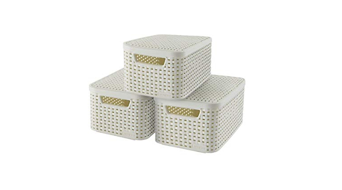 Curver Set of 3 Storage Boxes: Stylish & Functional