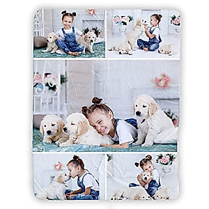 IT'S A SKIN Personalized Photo Blanket - Customized Blanket with Your Own Pictures for Birthday, Anniversary, Wedding - 50x60 Sherpa