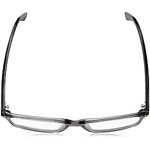 TOM FORD Men's TF 5408 Rectangular Eyeglasses 56mm, Transp. Grey, Grey Horn Effect Temples, Shiny Pall, 56/16/145
