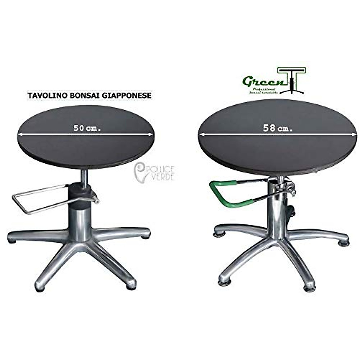 Pollice Verde Green T Basic - Professional Bonsai Turntable - Round