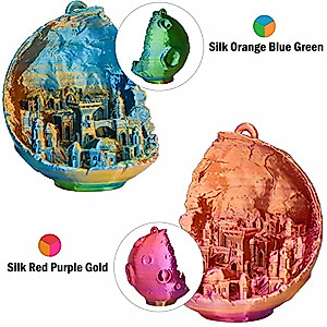 (2 Items) PLA Filament 1.75mm Bundle, 3D Printer Filament Silk Multicolors PLA Filament with Tri-Colors Rainbow PLA Filament Bundle, 3D Printing Filament 4 * 200g+4 * 200g