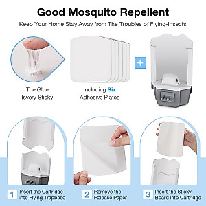 12 Pcs Refill Glue Cards for Forhimn Flying Insect Trap