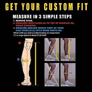 ProKnee 0714 Custom Fit Knee Pads with 1 Inch Foam - Professional Heavy Duty Knee Pads for Flooring, Tiling and Construction - 21"