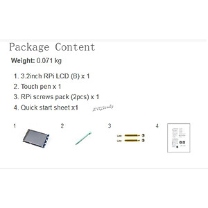 3.2 inch Resistive Touch Screen TFT XPT2046 LCD compatible with Raspberry Pi (Pi 1 2 3) Model B B+ A+ Raspbian Video Photo System @XYGStudy