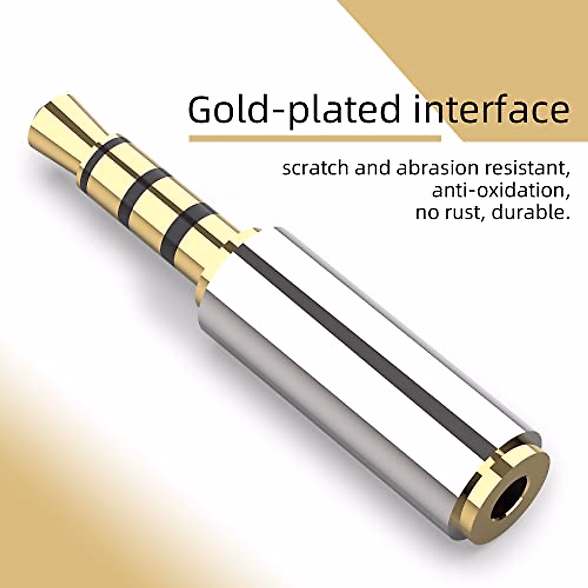 3.5mm Male to 2.5mm Female/2.5mm Male to 3.5mm Female Stereo Audio Adapter, and 3.5mm Male to Male Stereo Audio Connector Gold Plated Compatible for Smartphones, Headphones, Mic, Tablets (3-in-1 Pack)