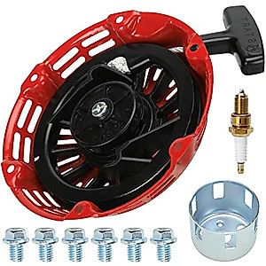 YOXUFA Recoil Pull Starter for Predator 196cc 212cc 6.5hp Coleman CT200U CT200U-EX BT200X KT196 Baja MB200 Trailmaster Hammerhead Massimo Harbor Freight GX120 GX160 GX200 Mini Bike Go Kart Cart Engine