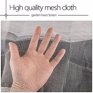 16.4 ft x 10 ft Garden Netting, Fine Garden Screen Mesh, Plant Covers to Keep Small Animals Out, Garden Barrier Bird Netting for Patio Raised Bed Garden Hoops Vegetables Fruits Flowers Protection