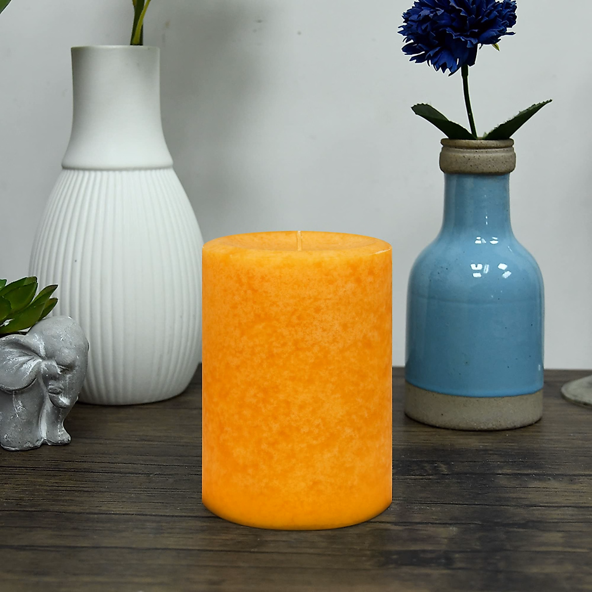 Jeco Inc. 4 in Pumpkin Spice Scented Pillar Candle