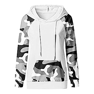 Winnerlion Women's Hoodies Sweatshirts for Women Casual Long Sleeve Hooded Drawstring Pullover Tops with Pocket (Gray, XL)