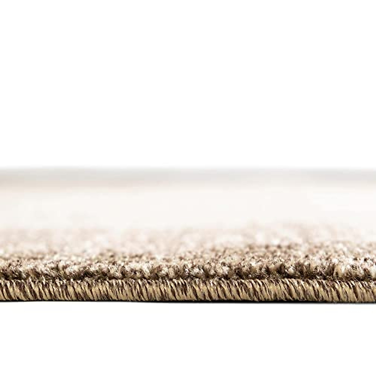 Unique Loom Del Mar Collection Area Rug-Transitional Inspired with Modern Contemporary Design, 6 ft x 6 ft, Light Brown/Beige