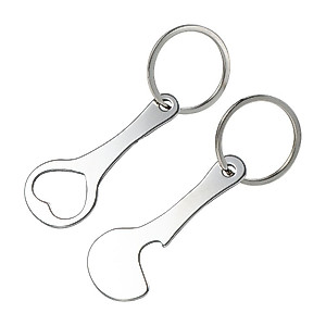 Key Ring Shopping Trolley Tokens,Stainless Steel Shopping Cart Trolley Token with Key Rings,Trolley Tokens Key Ring for Men Women(1pc Black)