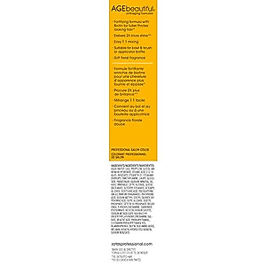 AGE beautiful Permanent Hair Color Dye Liqui Creme | 100% Gray Coverage | Anti-Aging Haircolor | Biotin for Thicker, Fuller Hair | Professional Salon Coloring | 8A Medium Ash Blonde