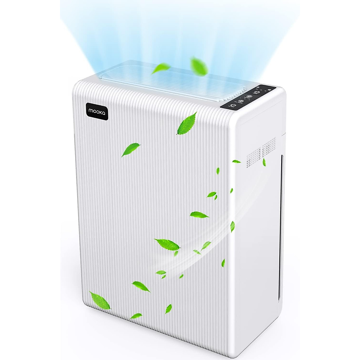 E-300L Air Purifier Official H13 Replacement Filter Compatible with MOOKA and MOOKA FAMILY E-300L Air Purifiers (White 2PC)