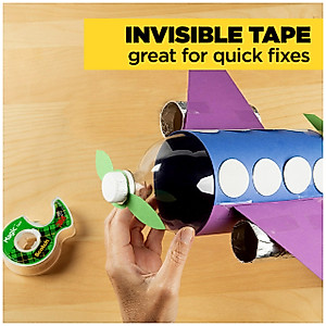 Scotch Magic Tape, 2 Rolls, Numerous Applications, Invisible, Engineered for Repairing, 3/4 x 1000 Inches, Boxed (810K2)