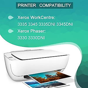 GREENBOX Remanufactured 106R03624 Toner Cartridge Replacement for Xerox Phaser 3330 for Xerox WorkCentre 3335 3345 Xerox Phaser 3330 106R03624 106R03623 (15,000 Pages High Yield, Black, 1-Pack)