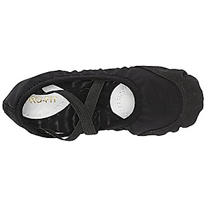 Sansha Women's Split Leather Sole Soft Ballet Shoes 83X PRO-FIT Flat, Black, 5.5