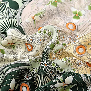 RIIQIICHY Mulberry Silk Scarf Head Scarf for Women Hair Scarf Silk Scarf for Hair Wrapping at Night 21 × 21 inches