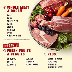 Stella & Chewy's Wild Red Dry Dog Food Raw Blend High Protein Grain & Legume Free Red Meat Recipe, 3.5 lb. Bag