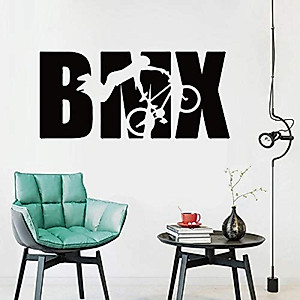 Wall Decal Extreme Sports Stickers BMX Bike Biker Wall Decor Boys Room Bike Boys Room Decor Bicycle Wall Art Decal 22" x 14"