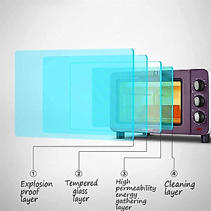 Tabletop Electric Oven 15L Household Oven, Small 1200W Three Layer Baking Four Tube Heating - 9" Pizza, 8" Cake - Includes Bakeware and Grill (Color : A) (C) (C)