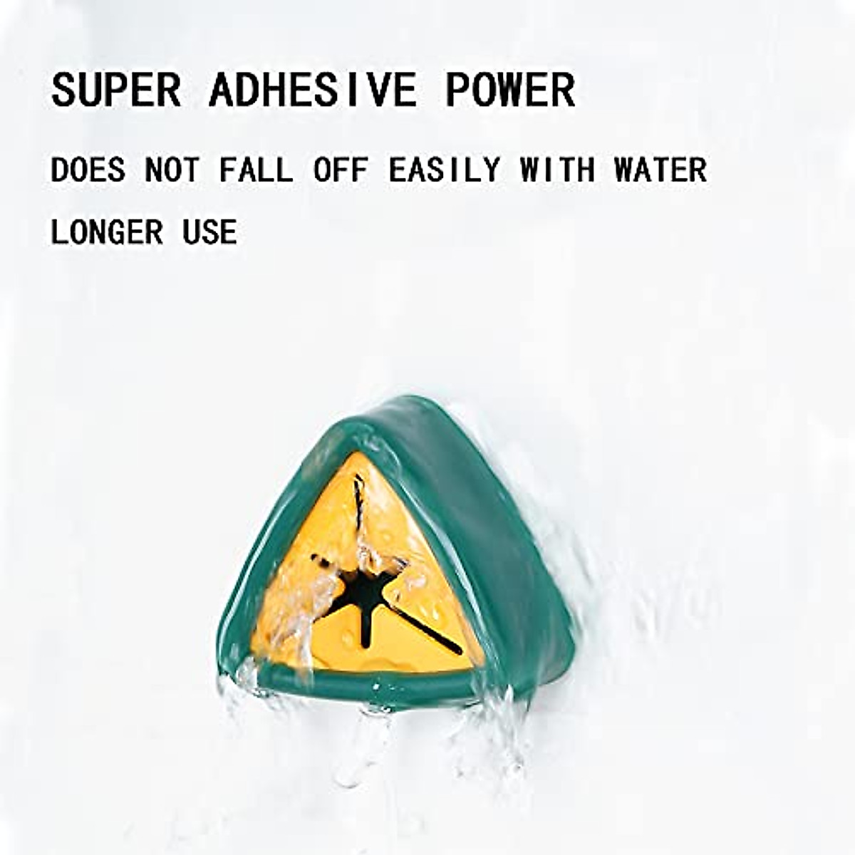 PJMNYFR 4 Pack Kitchen Towel Hooks+1Pack Sponge Cleaning Brush, Self Adhesive Wall Mount Push in Hook, Rag Dish Cloths Holders for Home Cabinet Bathroom, Blue,Green,White, 1.97IN×1.97IN×0.87IN