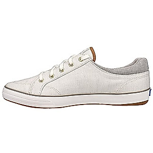 Keds Center 2 Lace Up, Sneaker Womens, Grey Stripe Canvas , 7 Medium