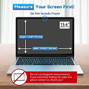 Laptop Privacy Screen 15.6 Inch, Removable 16:9 Aspect Privacy Filter Screen Protector for 15.6 Inch Laptop, Privacy Screen Anti Peeping
