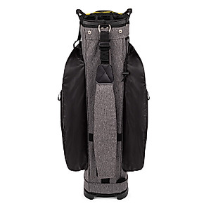 Founders Club Franklin Golf Push Cart Bag -Riding -Full Rain Cover -Secure Base -Light Weight -15 Way Full Length Divider-External Putter Tube-Embroidery Panel (Blue)