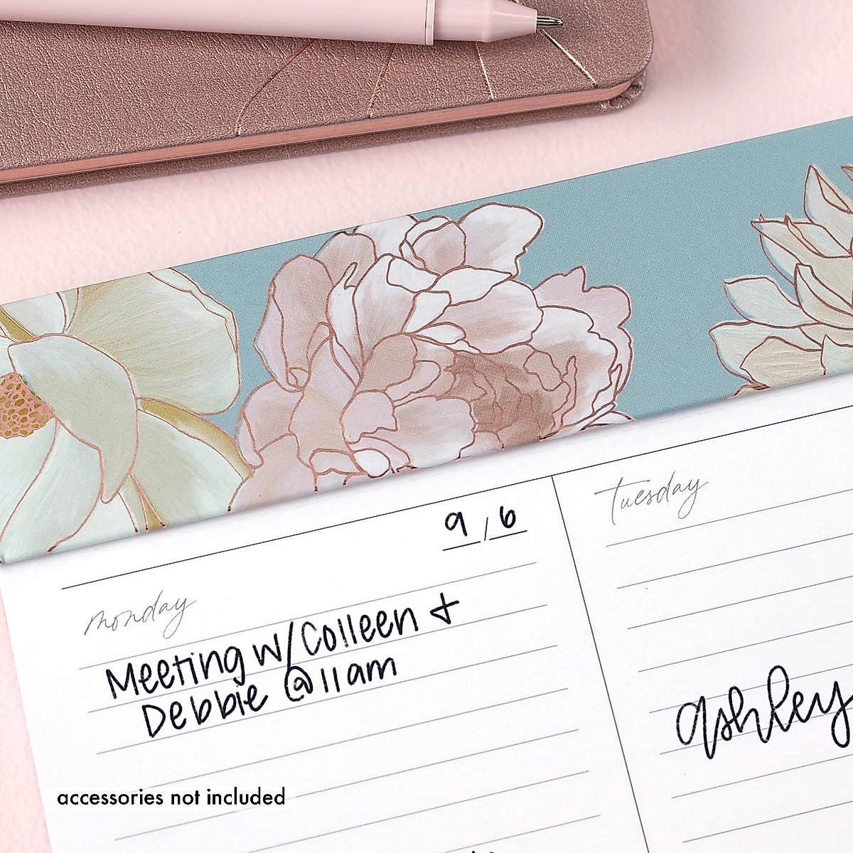 Designer Schedule Pad - Flora. 52 Perforated Sheets. 10" x 10". Weekly Schedule Organizer Planner Pad with To-Do Lists and Notes Sections by Erin Condren.