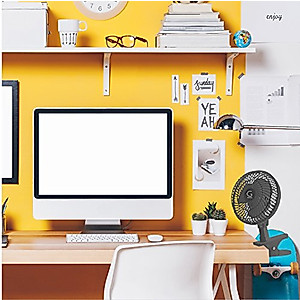 Genesis 6-Inch Clip Convertible Table-Top & Clip Fan Two Quiet Speeds - Ideal For The Home, Office, Dorm, More Black (A1CLIPFANBLACK)